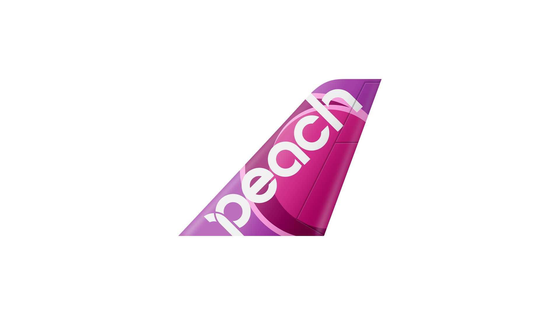 Peach – Plane Sticker