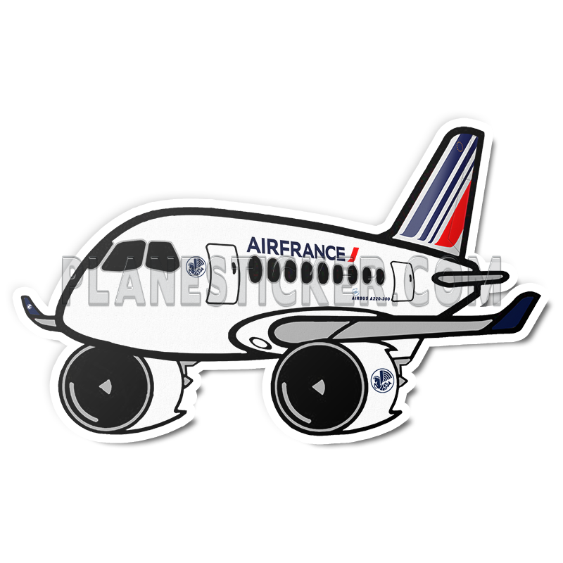 Air France Airbus A220 – Plane Sticker