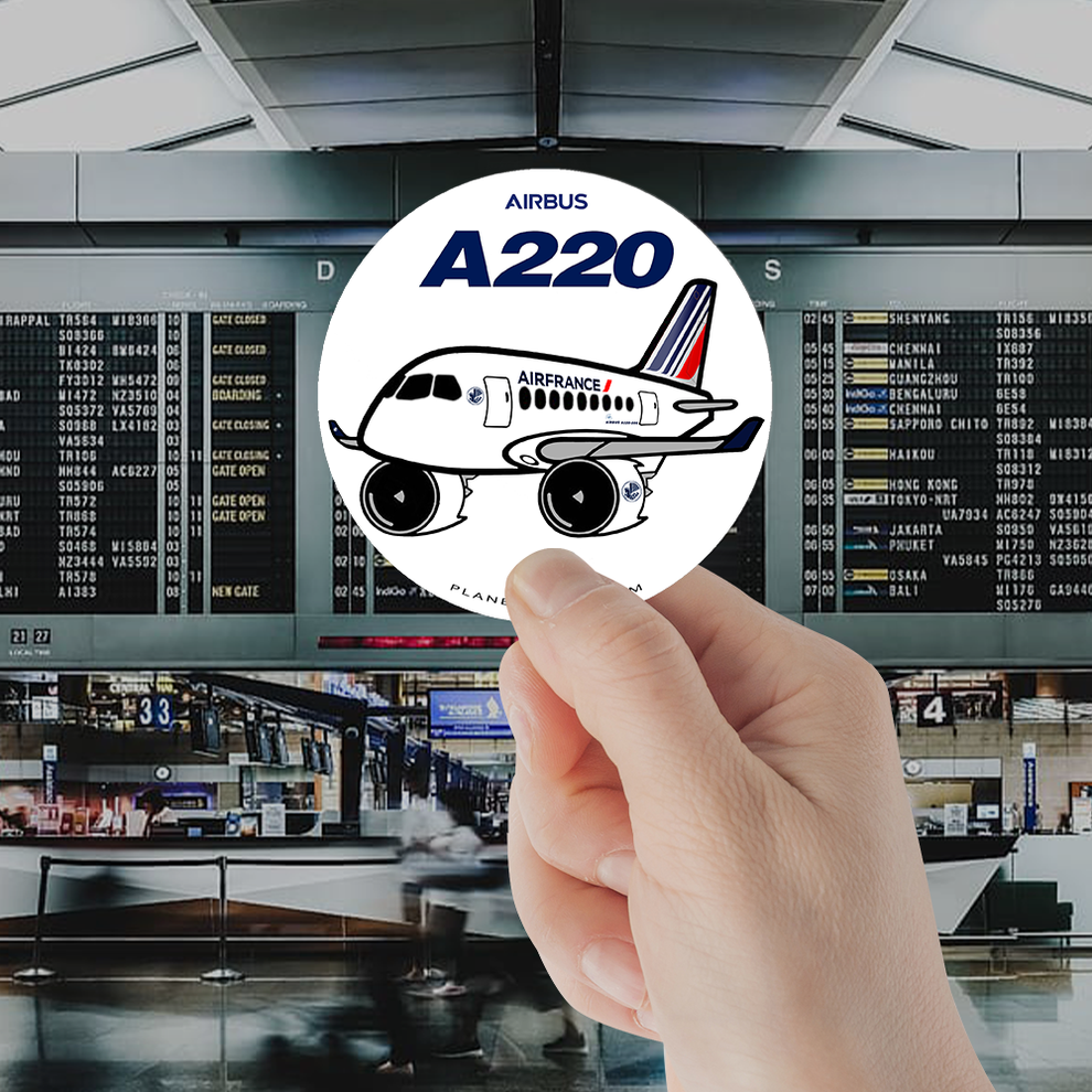 Air France Airbus A220 – Plane Sticker