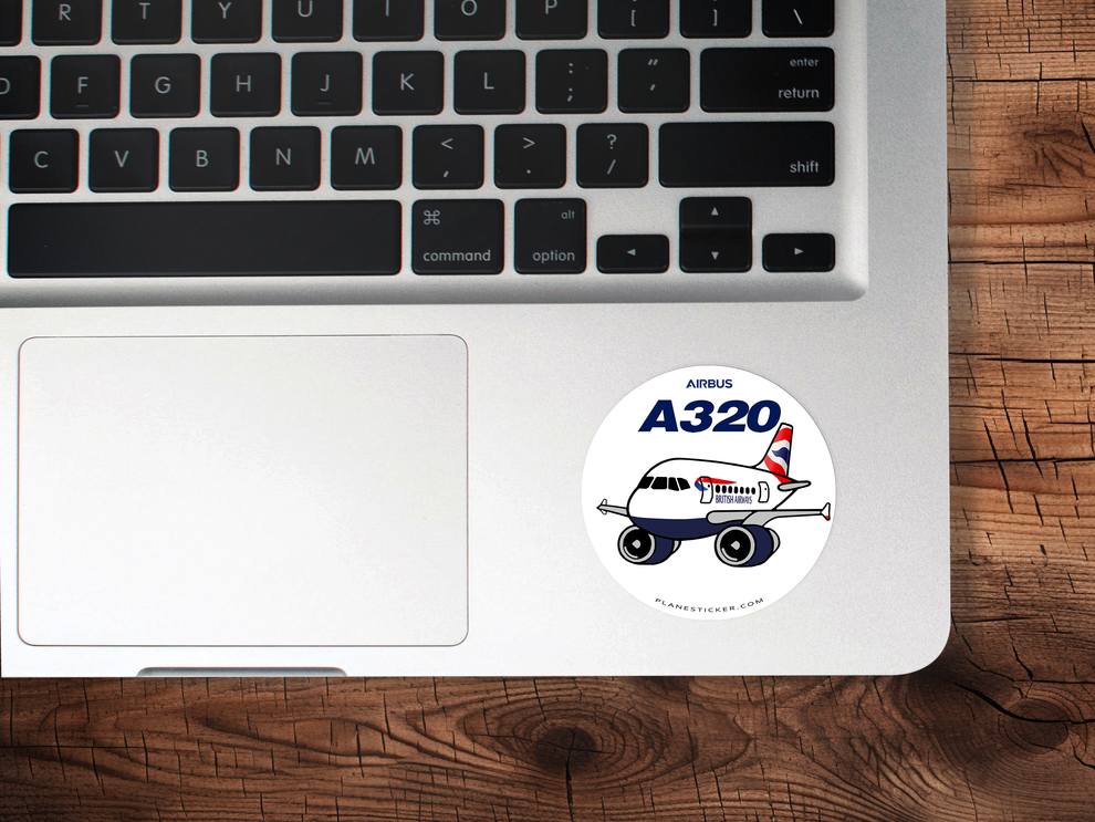 British Airways Airbus A320 – Plane Sticker