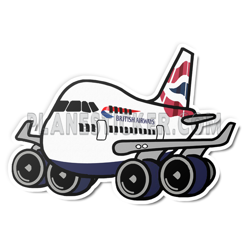 British Airways Boeing 747 – Plane Sticker