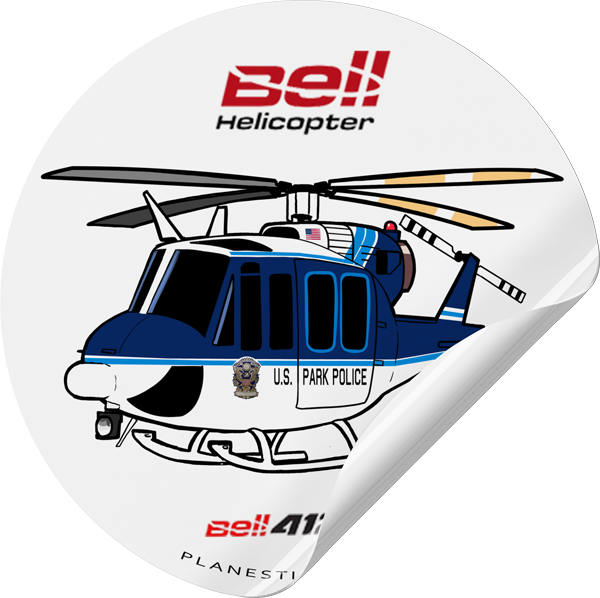 US Park Police Bell Helicopter B412EP – Plane Sticker
