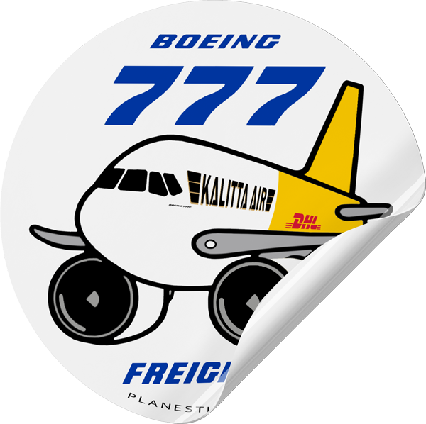 Kalitta Air DHL Boeing 777F – Plane Sticker