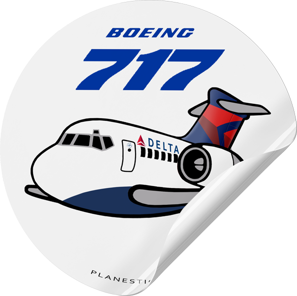 Delta Boeing 717 – Plane Sticker