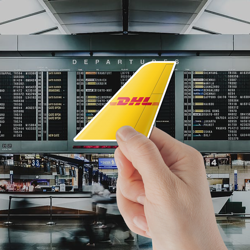 DHL Tail – Plane Sticker