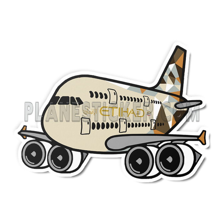 Etihad Airbus A380 – Plane Sticker