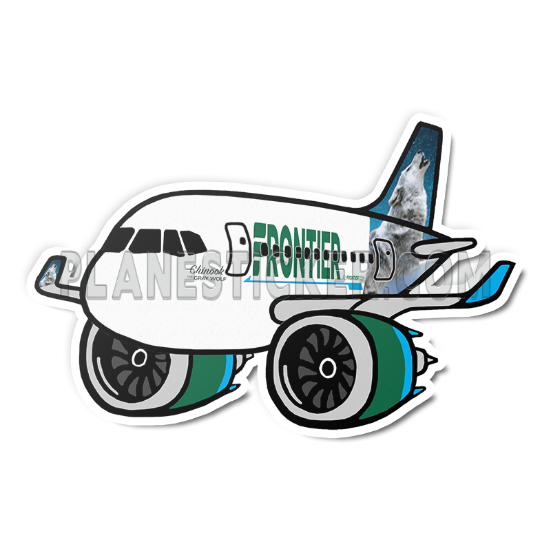 Frontier Airlines Airbus A320 NEO Chinook – Plane Sticker