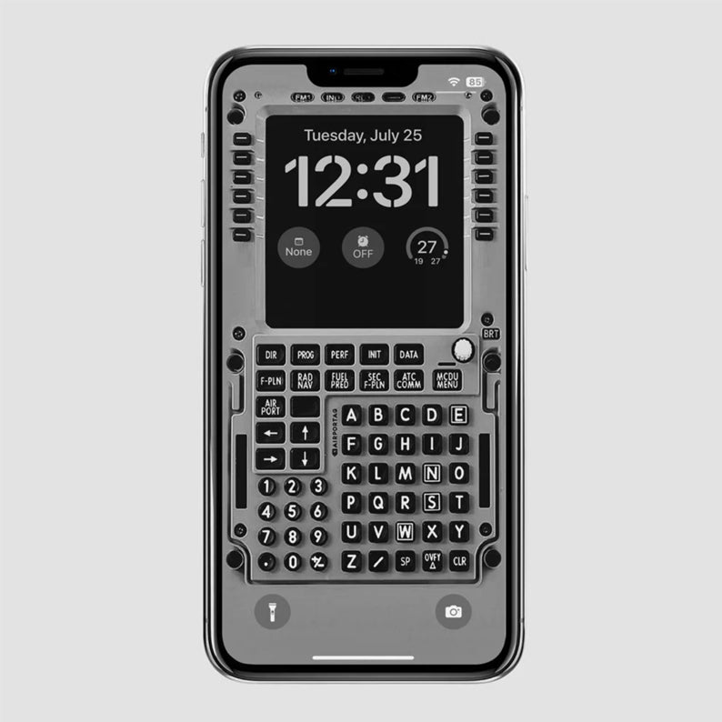 Flight Management Computer iPhone Wallpaper – Plane Sticker