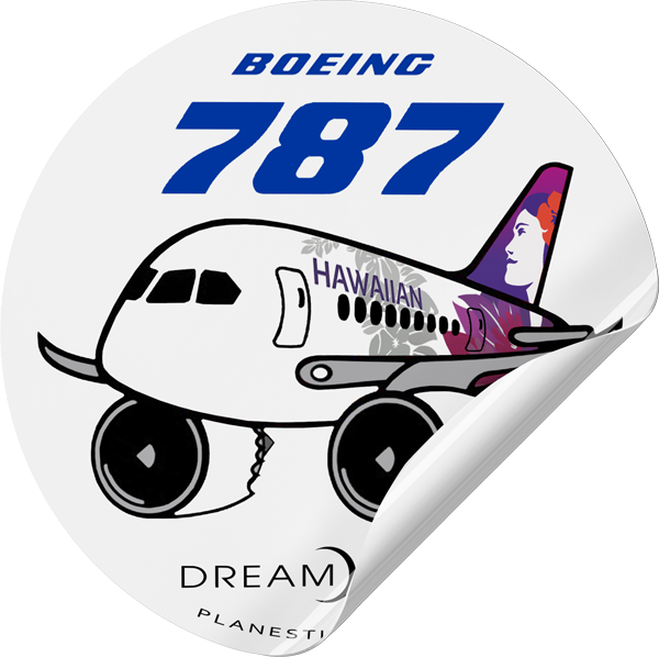 Hawaiian Airlines Boeing 787 – Plane Sticker