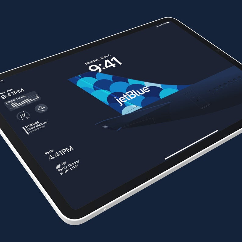 JetBlue iPad Wallpaper – Plane Sticker