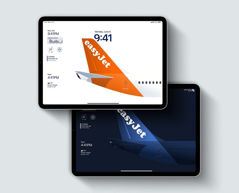 EasyJet iPad Wallpaper – Plane Sticker
