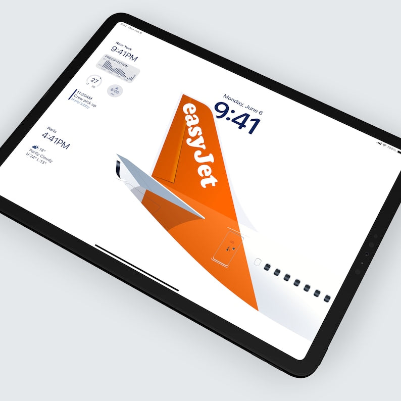 EasyJet iPad Wallpaper – Plane Sticker