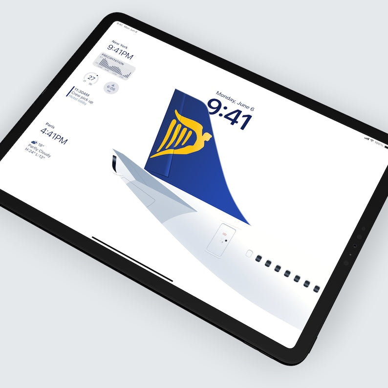 Ryanair iPad Wallpaper – Plane Sticker