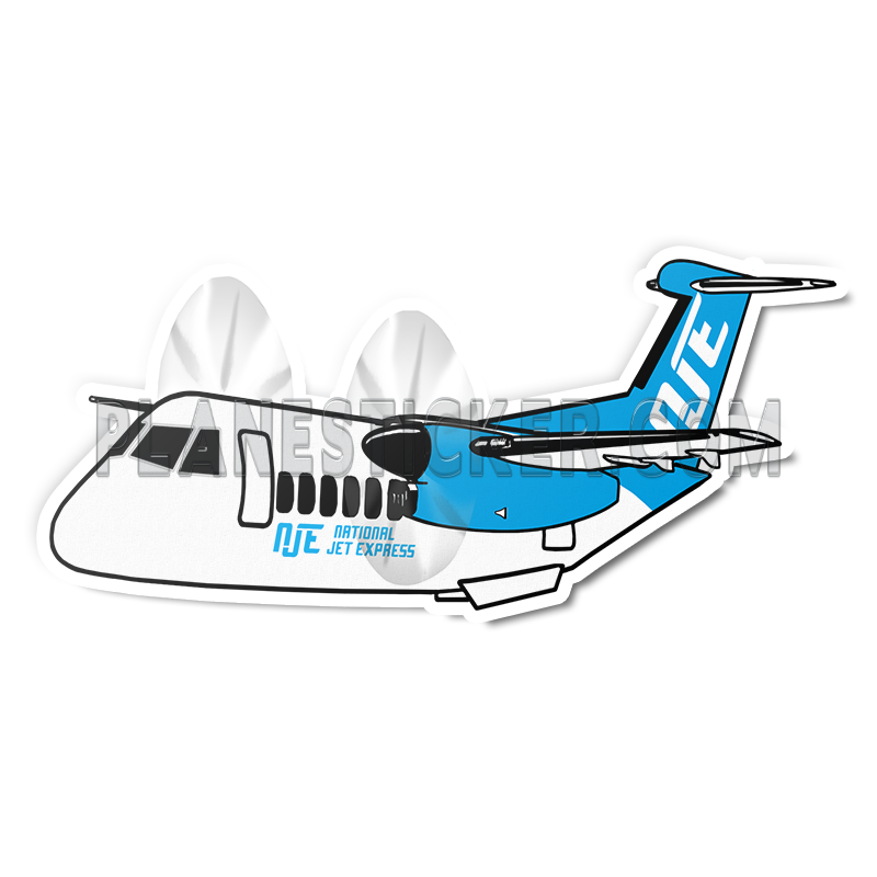 National Jet Express Dash 8 Q400 – Plane Sticker