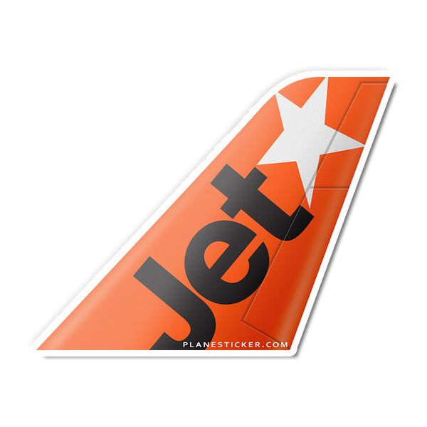 Jetstar Tail – Plane Sticker