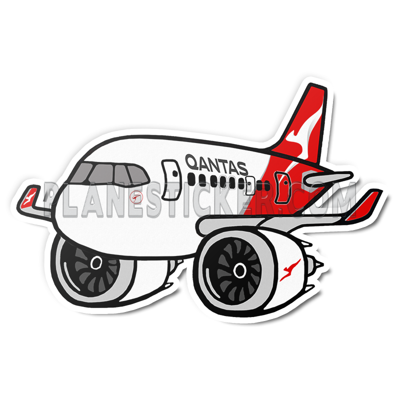 Qantas Airbus A321 XLR – Plane Sticker