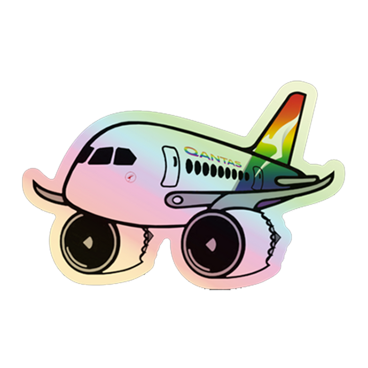 Holographic Stickers – Plane Sticker
