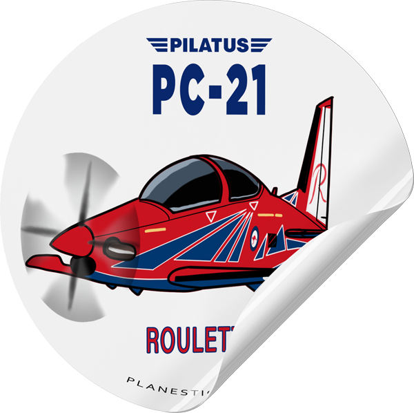 RAAF Pilatus PC-21 Roulettes – Plane Sticker