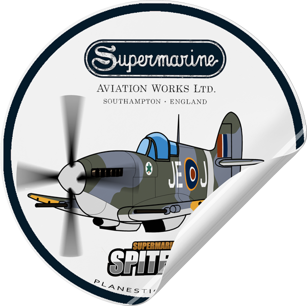 Supermarine Spitfire – Plane Sticker