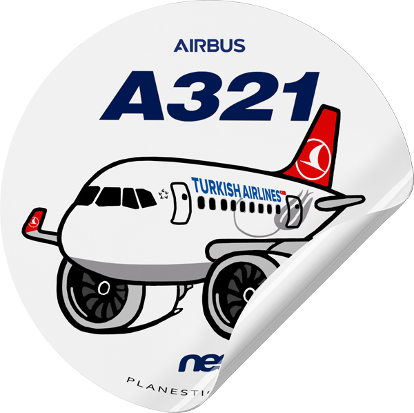 Turkish Airlines Airbus A321 NEO – Plane Sticker