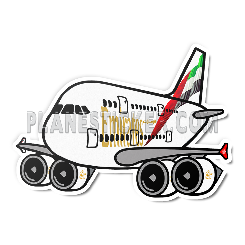 Emirates Airbus A380 – Plane Sticker