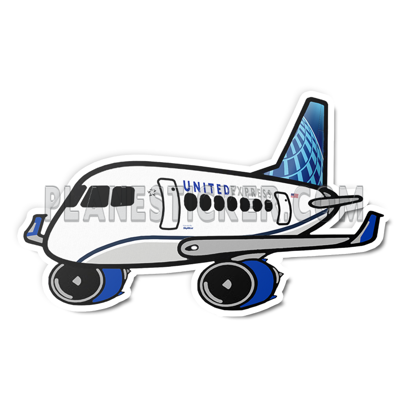 United Embraer E175 – Plane Sticker