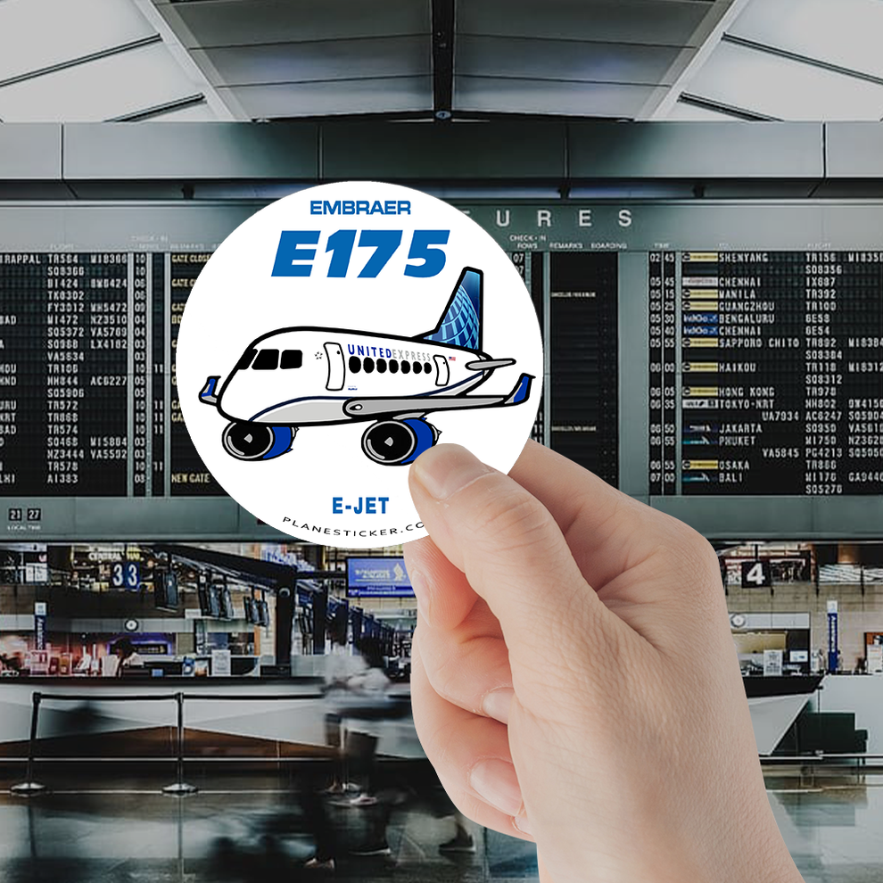 United Embraer E175 – Plane Sticker