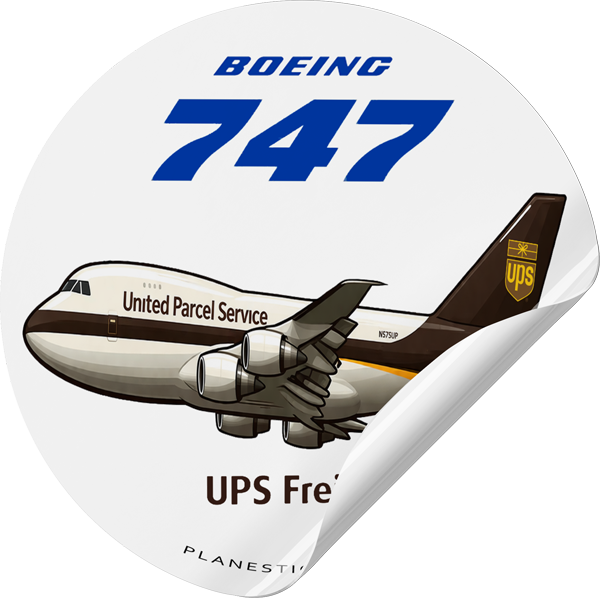 UPS Boeing 747 Retro – Plane Sticker