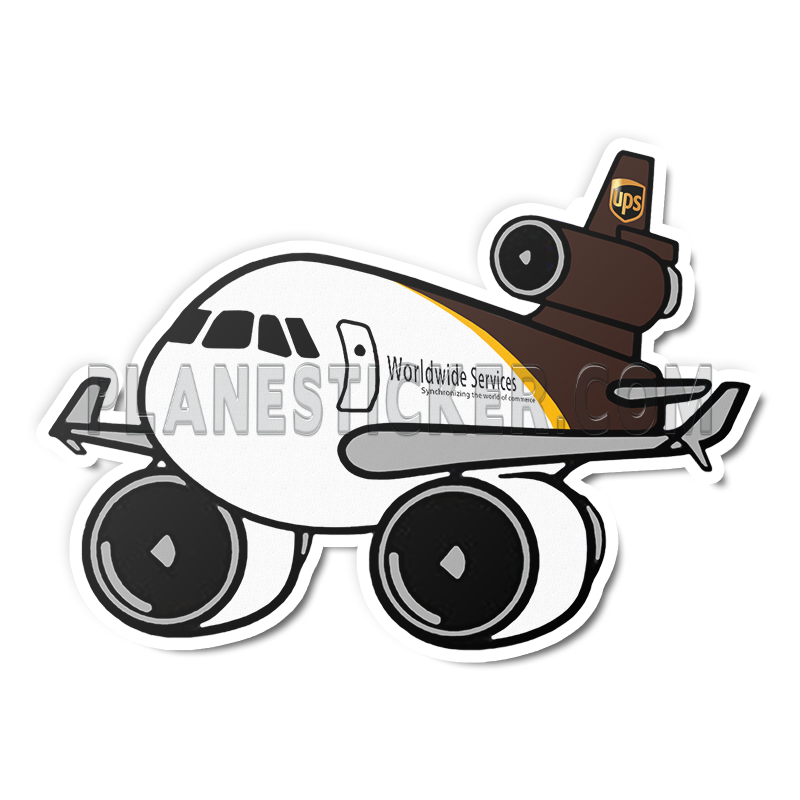 UPS MD11F – Plane Sticker